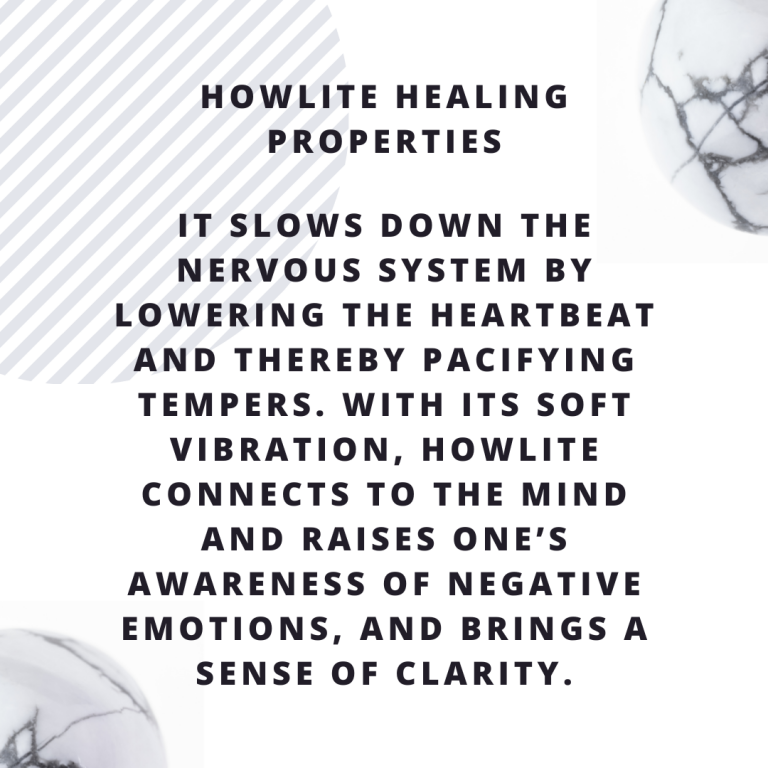 Howlite Meaning: Gemstone Healing Properties, Uses, Crystals and More ...