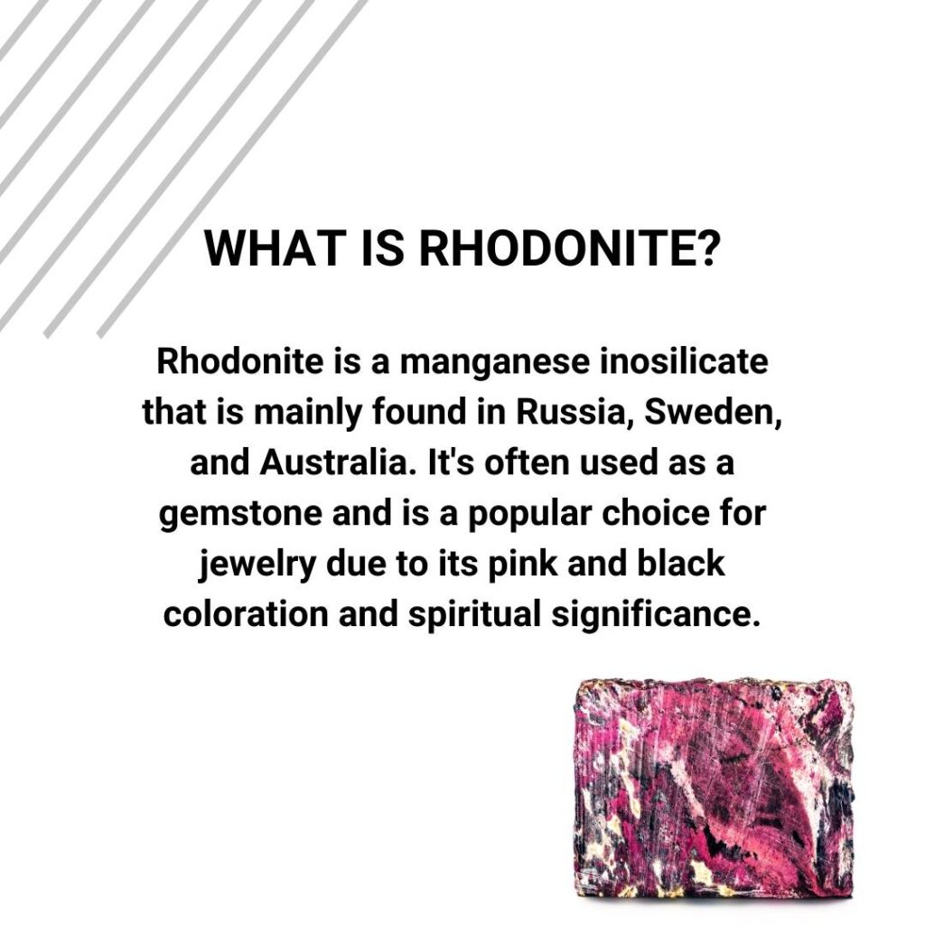 Rhodonite Meaning: Gemstone Healing Properties, Uses, Crystals and More ...