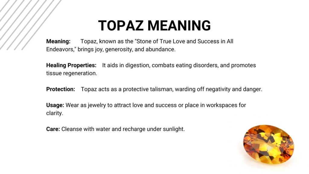 Topaz Meaning: Gemstone Healing Properties, Uses, Crystals and More ...